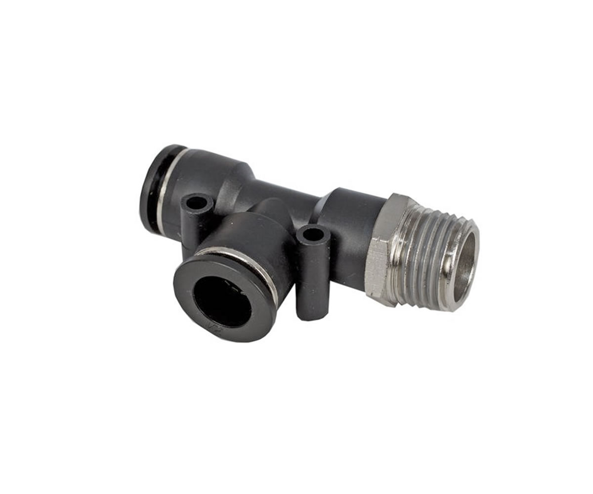 Male Branch Tee - Composite PTC - Inch - Swivel Tee - Male Branch - Bimba