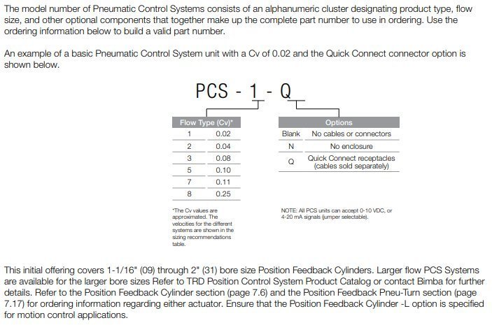 The PCS system accepts a 0-10 VDC or 4-20 mA analog command signal ...